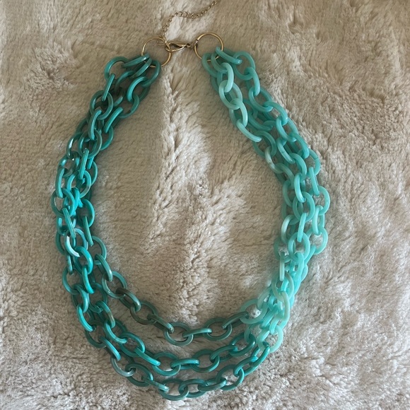 Neiman Marcus | Jewelry | Neiman Marcus Turquoise Chain Necklace Hardly ...